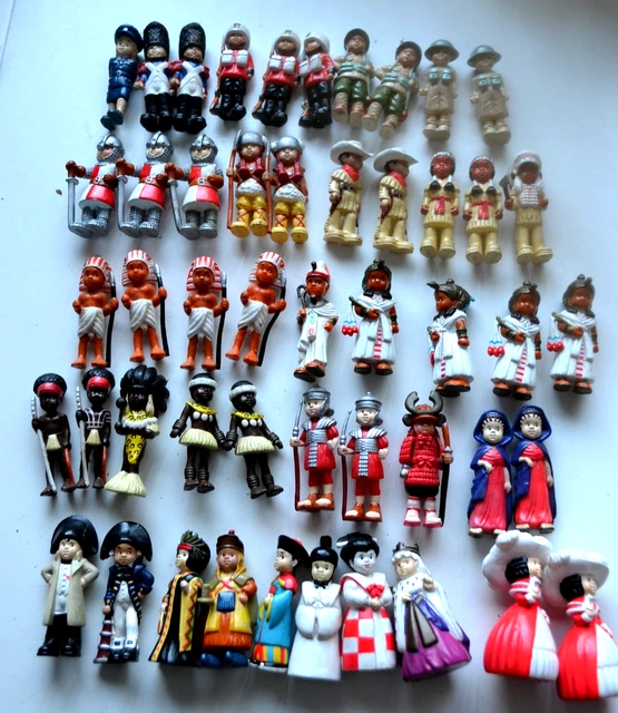 MONDOTIME 82 PIECES Solid Plastic Figures 49 loose/15 in bag/18 in bag ...