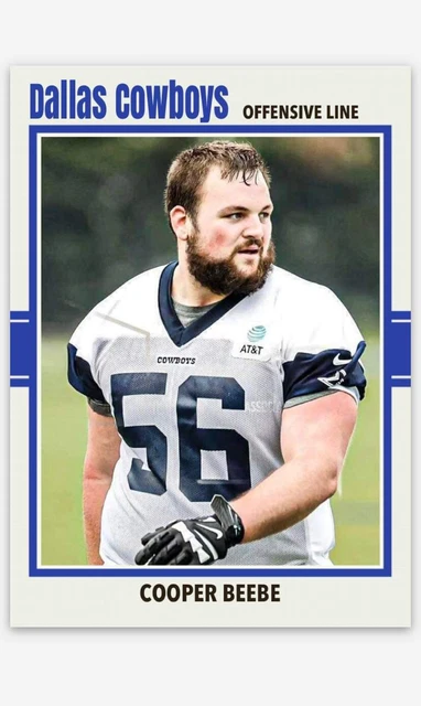CARTE DE FOOTBALL Cooper Beebe Dallas Cowboys ACEO ! Rookie ! 2024 NFL ...