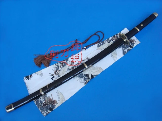 S3119 ANIME ONE Piece Roronoa Zoro Yubashiri Sword Gunmetal Blade Hamon ...