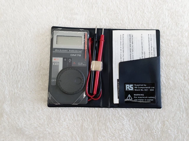 BECKMAN INDUSTRIAL CIRCUITMATE Multimetro Digitale Compatto Modello ...