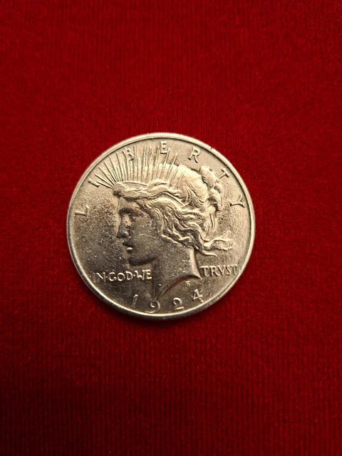1 DOLLAR SILBERMÜNZE 1924 USA mit Fassung und Kette EUR 69,00 - PicClick DE