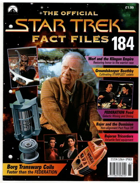 STAR TREK FACT Files #184. Groundskeeper Boothby. FN. From £1* £1.49 ...