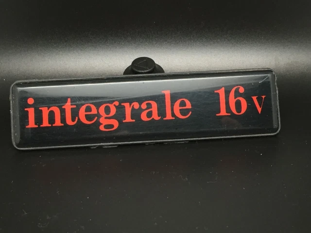 DELTA LANCIA HF Full 16V Logo Plate Emblem Frieze Coat Of Arms Written ...