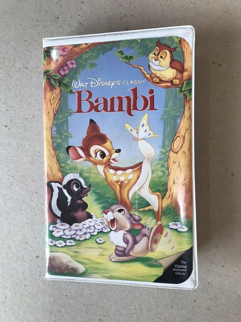 DISNEY VHS BAMBI VIDEO TAPE WALT DISNEY’S GENUINE CLASSIC Featuring ...