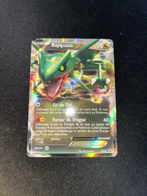CARTE POKÉMON RAYQUAZA EX BW47 Promo Noir et Blanc NB neuve sorti de box EUR 34,90 - PicClick FR