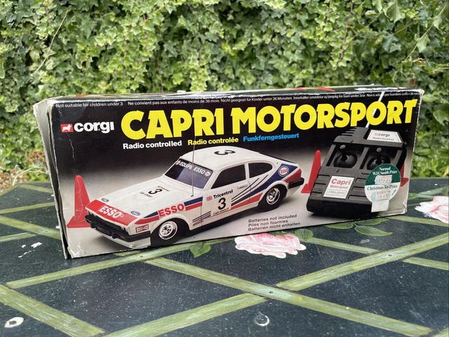 CORGI RADIO CONTROLLED Ford Capri Motorsport Vintage Retro Car 1980s ...