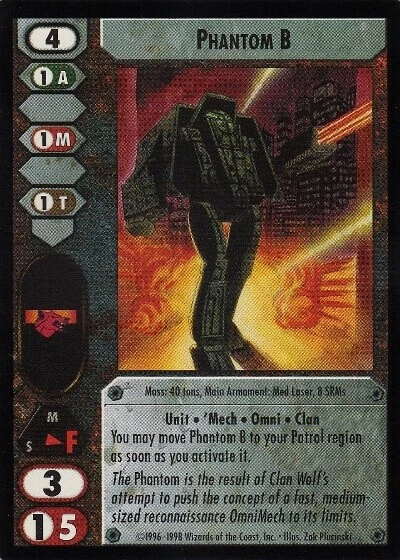 PHANTOM B (CE) - Commander's Edition - Battletech CCG EUR 1,80 ...