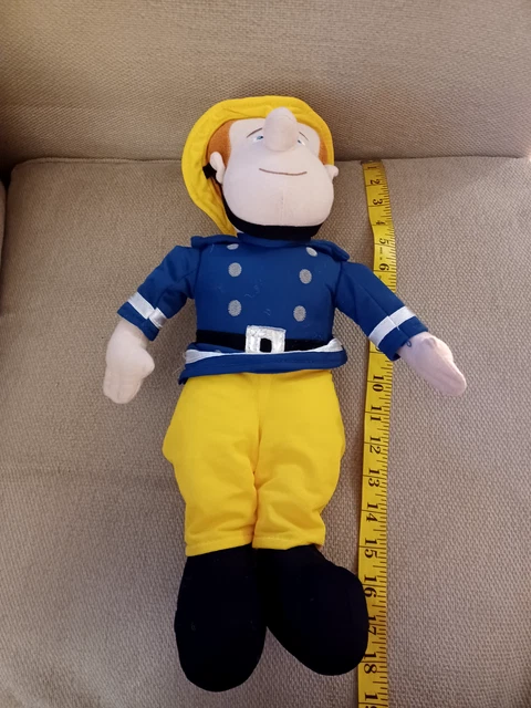 OFFICIAL FIREMAN SAM 18" Plush Toy Hit Entertainment CBeebies Ponty ...