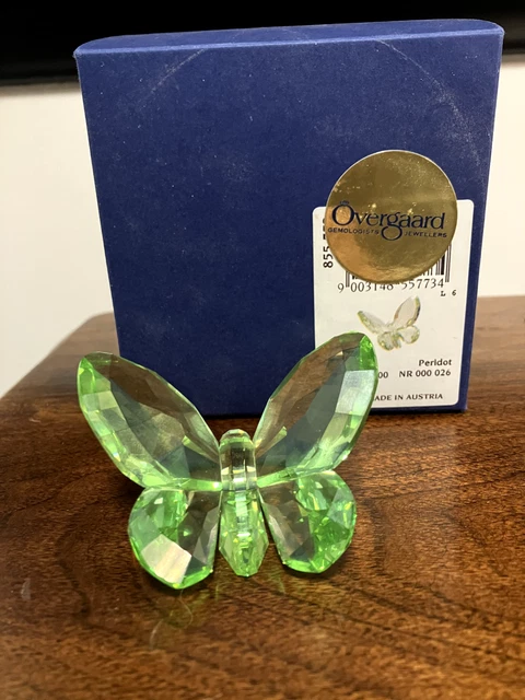 SWAROVSKI CRYSTAL PERIDOT Green Butterfly 855773 $350.00 - PicClick CA