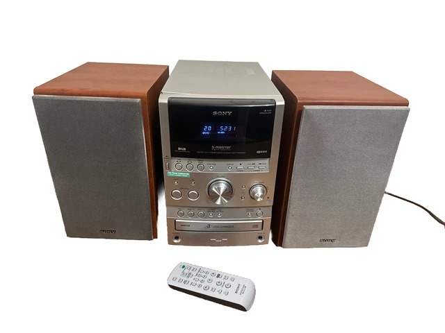 SONY CMT-SPZ90DB 3-CD Changer/DAB/FM Cassette Player Stereo System £98. ...