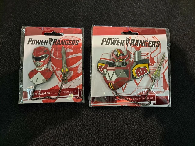 POWER RANGERS RED Ranger & Megazord with Dragon Dagger Luxury Enamel ...