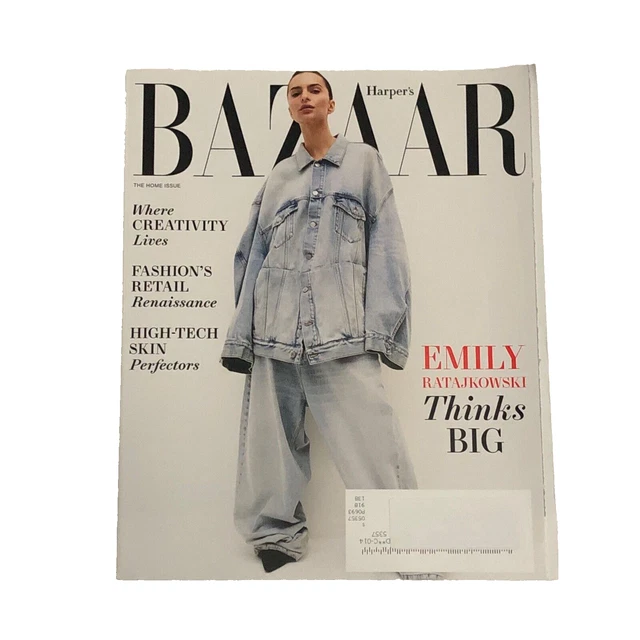 HARPER’S BAZAAR MAGAZINE ~ November 2022 Home Issue ~ Emily Ratajkowski ...