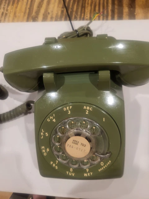 1970S AVOCADO GREEN Rotary Dial Telephone *Untested* £50.38 - PicClick UK
