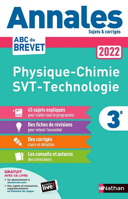 Annales Brevet Physique Chimie