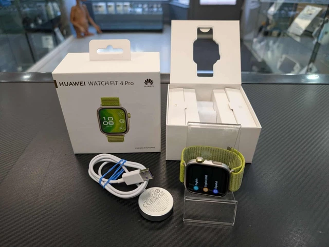 HUAWEI WATCH FIT 4 Pro Smartwatch, GPS, Health Tracking, Green, Used ...