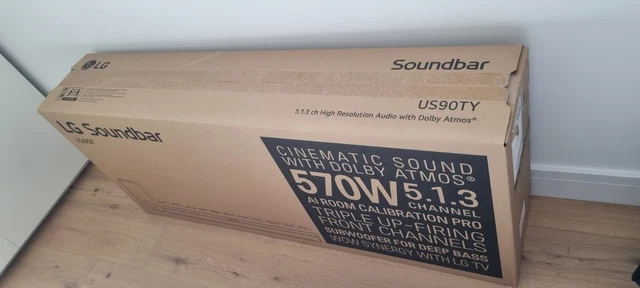 NEW BOXED LG Us90Ty 5.1.3Ch Dolby Atmos / Dts:x Soundbar & Wireless ...