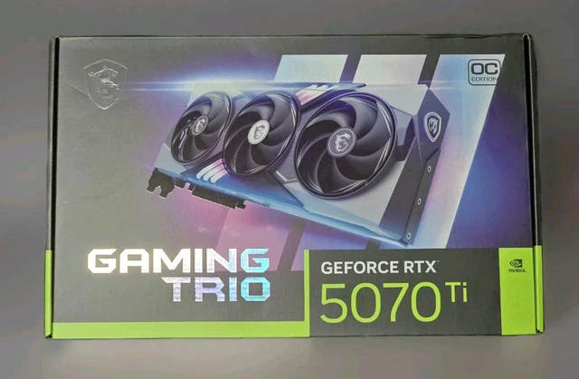 MSI NVIDIA GEFORCE RTX 5070 Ti 16GB GDDR7 Gaming Trio OC Plus Graphics Card £899.99 - PicClick UK