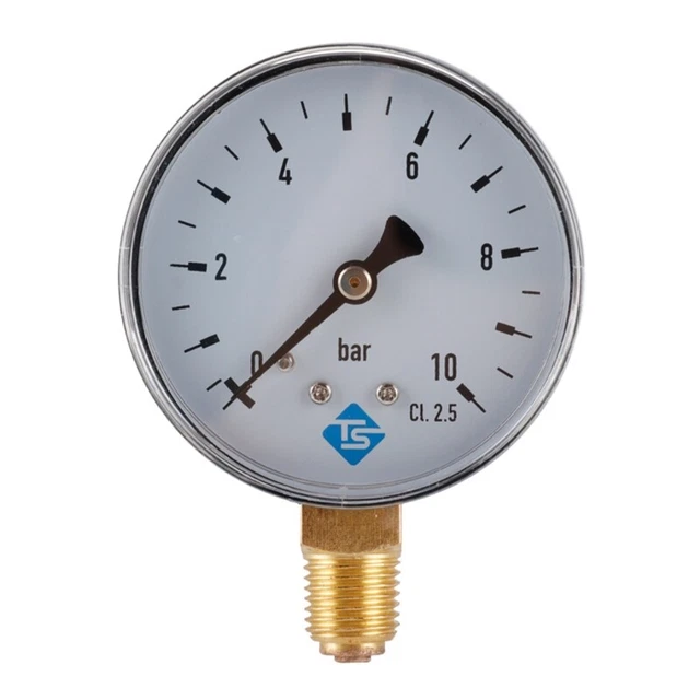 1/4 NPT MANOMETER 0-10 bar Compressor Compressed Air Pressure Gauge for ...