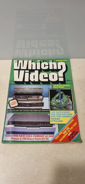 RARE VINTAGE WHICH Video? Technology Magazine December 1983 $19.90 ...