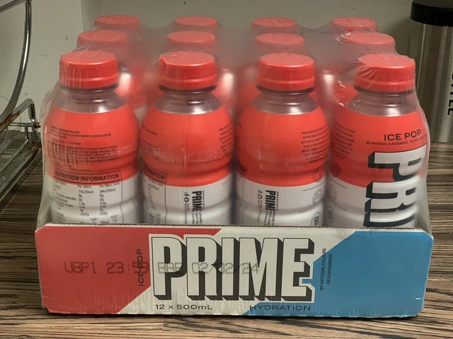 PRIME HYDRATION ICE Pop Flavour Drink Cherry KSI&Logan Paul Bottle Pack ...