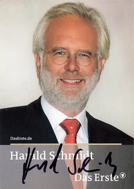 HARALD SCHMIDT UH - ARD original signiert Autogrammkarte AK 9393 B EUR ...