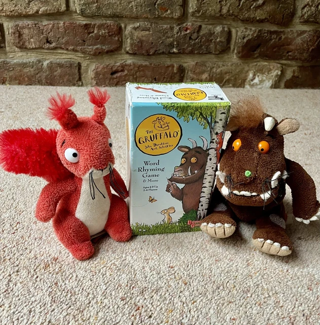 GRUFFALO SOFT TOY Squirrel Aurora And Word Rhyming Card Game Bundle Job ...