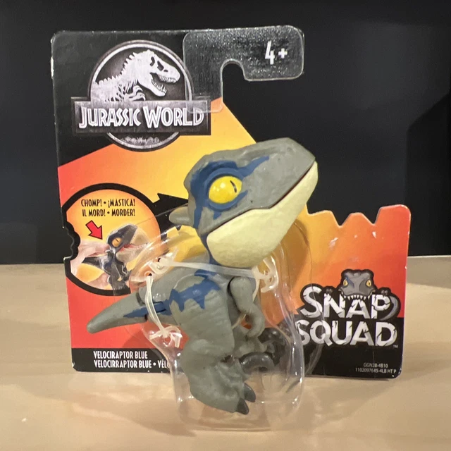 FIGURINE DINOSAURE JURASSIC World Velociraptor Blue Snap Squad jouet ...