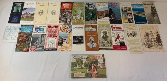 LOT DE 24 Virginia Tourist Brochures ~1950s-1970s EUR 29,18 - PicClick FR