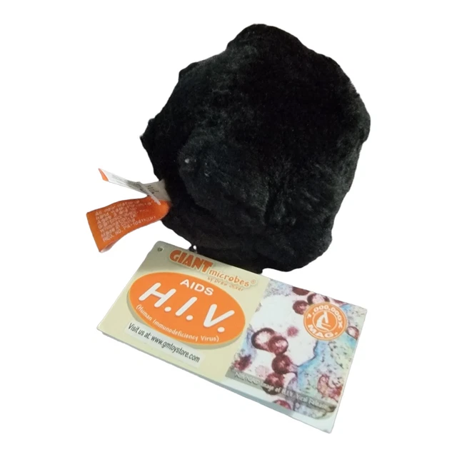 GIANT MICROBES AIDS HIV Human Immunodeficiency Virus 4 inch Plush gift ...