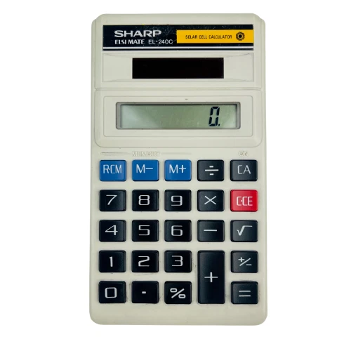 VINTAGE SHARP ELSI Mate EL-240C Solar Cell Calculator (Working) $15.00 - PicClick AU