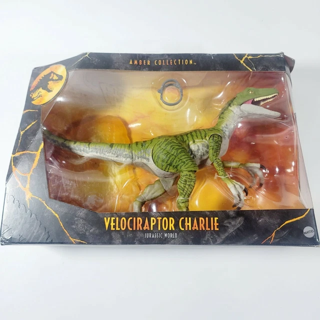JURASSIC WORLD AMBER Collection Velociraptor Charlie Action Figure $54. ...