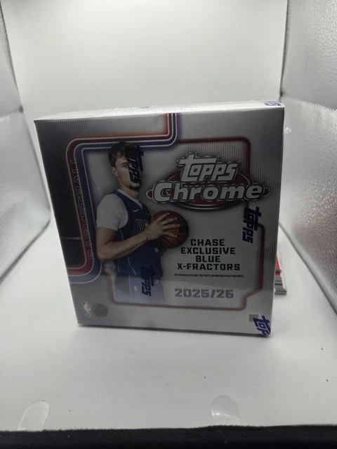 2025-26 TOPPS CHROME Basketball MEGA Box Factory Sealed Brand New $132. ...