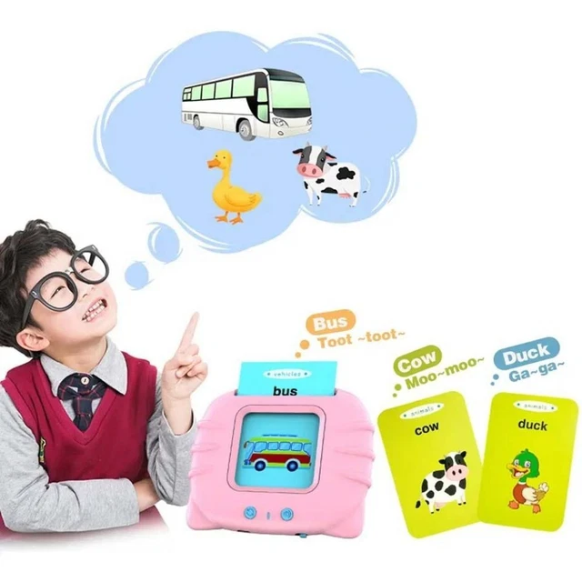MACHINE TALKING FLASH Cards Learning English Toy Words Learning Cards ...