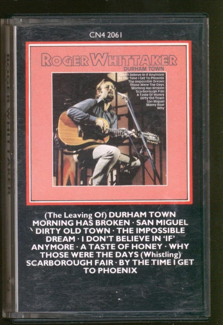 ROGER WHITTAKER DURHAM Town cassette UK Contour 1982 cassette CN42061 ...