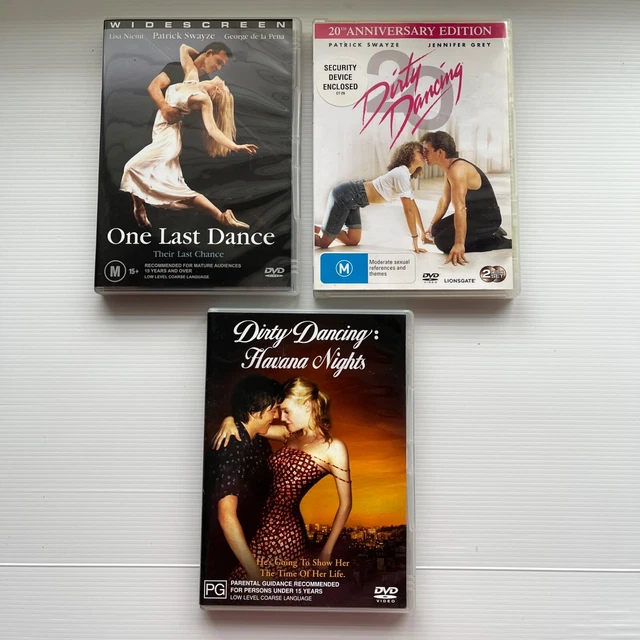 3 X BULK Lot Dirty Dancing DVD's One Last Dance,Havana Nights ,Dirty ...