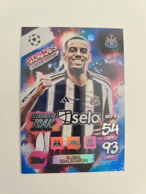 MATCH ATTAX 25/26 Isak Global Goalscorer Newcastle United #WLE4 ...