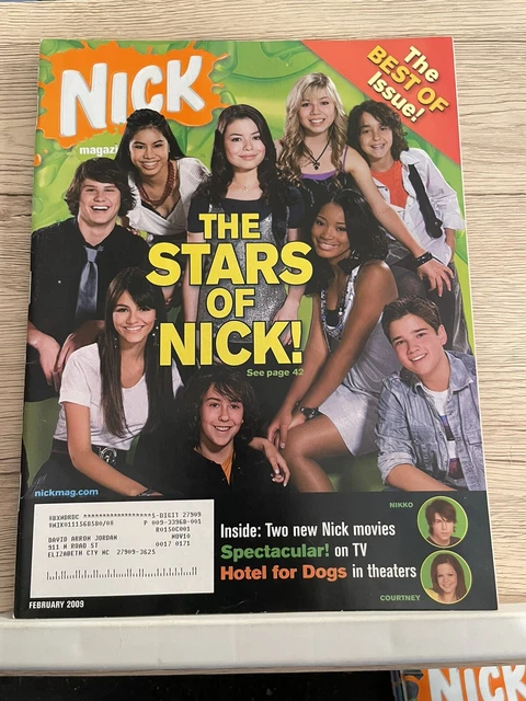 NICKELODEON MAGAZINE FEBRUARY 2009 The Stars Of Nick Vanessa Hudgens ...