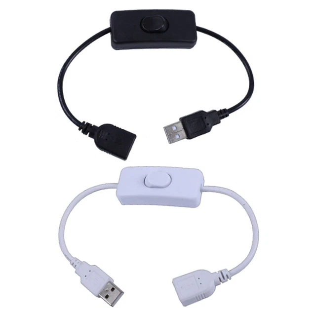 USB CABLE MALE to Female DC Switch 30cm USB Cable ON/OFF Cable ...