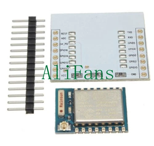 ESP8266 ESP-07 REMOTE Serial Port WIFI Module with IO Adapter Plate ...