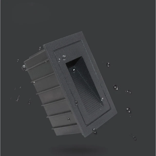 4 PCS ALUMINUM Alloy Waterproof Recessed LED Stair Light Outdoor Light ...