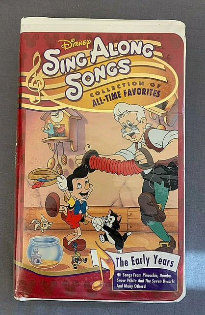 DISNEY S SING ALONG Songs The Early Years VHS 1997 Clam Shell Case disney-s-sing-along-songs-the-early-years-vhs-1997-clam-shell-case