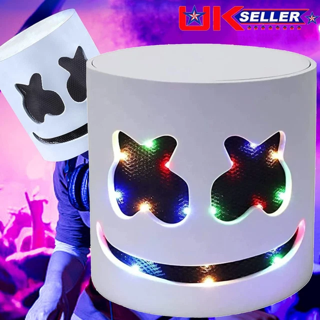 FUN MARSHMELLO-DJ MASK Full Head Mask Marshmallow Party Cosplay Fancy ...
