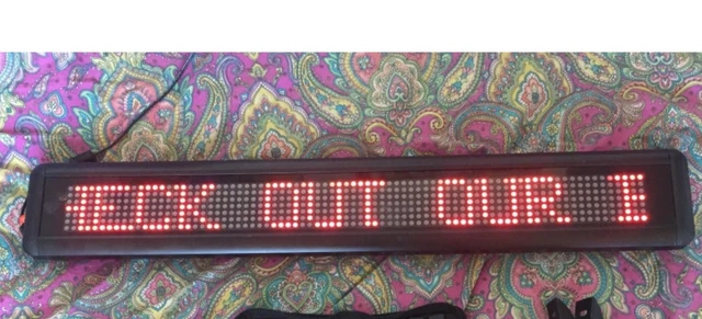 PROGRAMMABLE LED DISPLAY (N00GA moving message board Maplin) x2 £110.00 ...