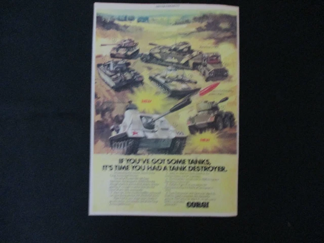 CORGI SCALE MODEL Tanks: Original, Nostalgic 1970s Magazine Colour ...