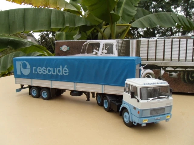 HANOMAG HENSCHELL F 221 Camion Semi Remorque ESCUDE 1/43 Neuf Boite n ...