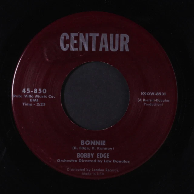 BOBBY EDGE: BONNIE / twelve o'clock Vassar 7" Single 45 RPM £19.72 - PicClick UK