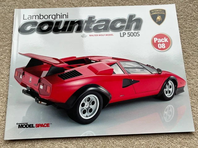 PACK 8 MAGAZINE Deagostini Lamborghini Countach Walter Wolf Model LP500S £6.99 - PicClick UK