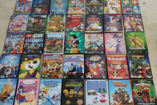 20 X MIX Childrens Kids Youths DVD'S FILMS TV SHOWS DISNEY ETC Job Lot ...