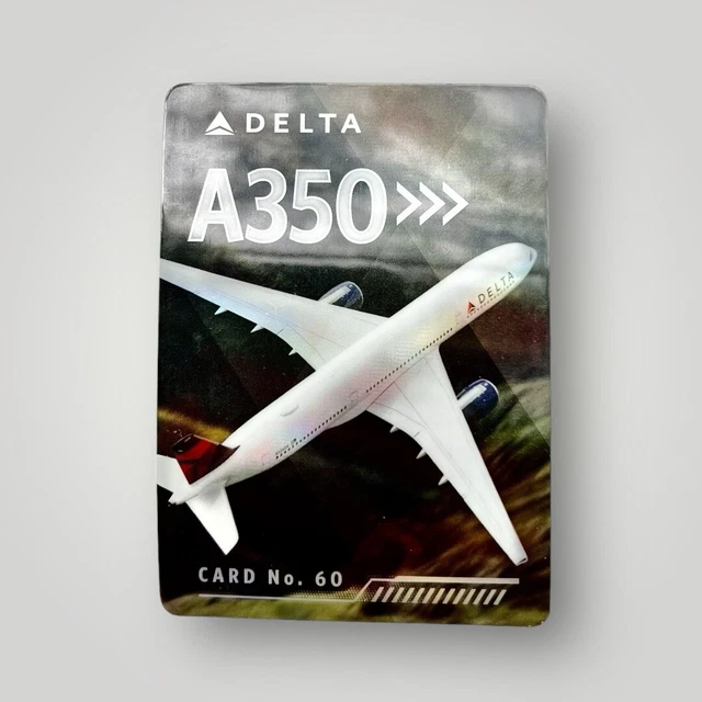 DELTA AIR LINES Airbus A330-900NEO Pilot Trading Card No.66 Holographic ...