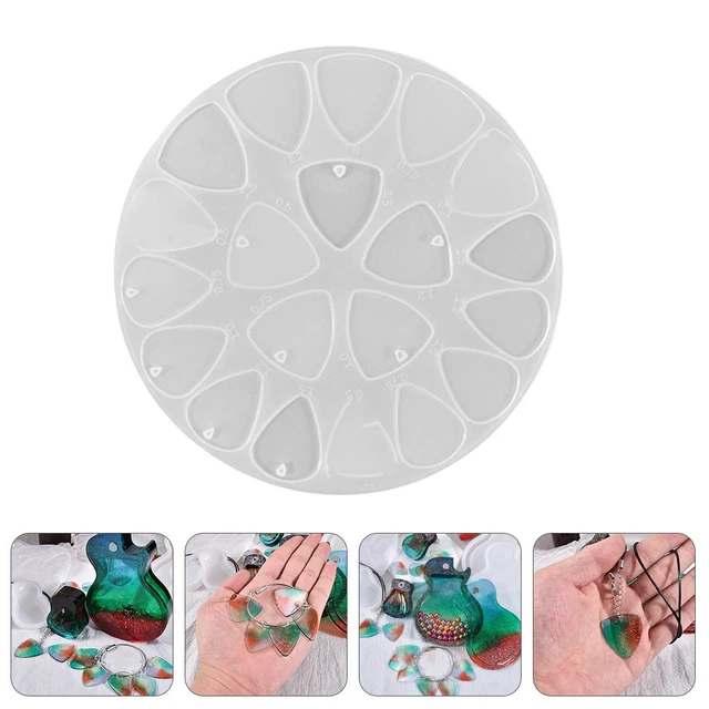 REUSABLE EPOXY MOLD Guitar Silicone Molds for Resin DIY Jewelry Casting ...
